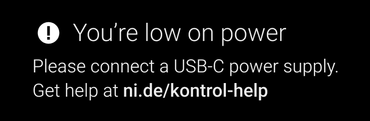 Kontrol S-Series MK3: "You're low on power. Please connect a USB-C ...