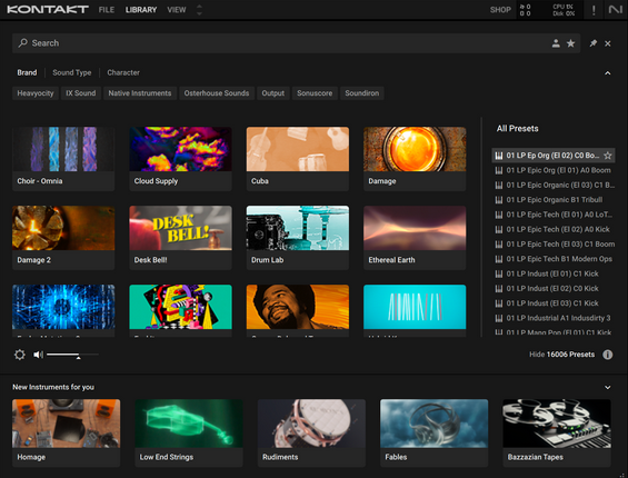 Kontakt 7.7 - User Interface Changes – Native Instruments