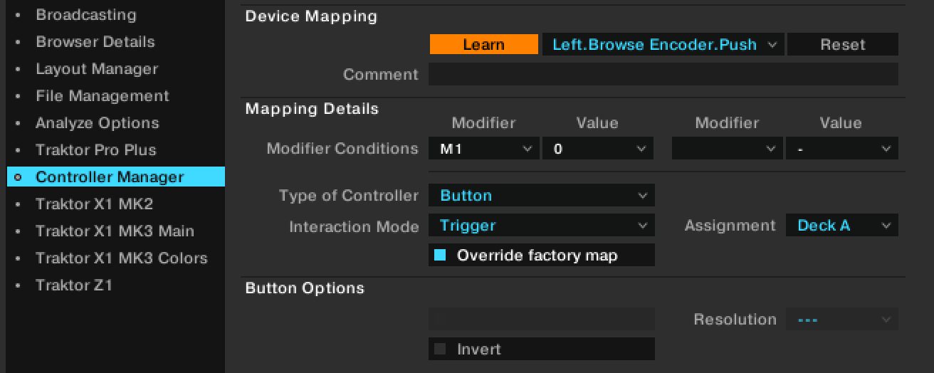 Traktor X1 MK3 Overmapping Instructions – Native Instruments