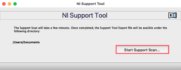 如何使用 NI 技术支持工具（NI Support Tool） – Native Instruments