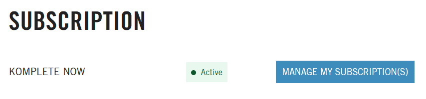 Using My Account – Native Instruments