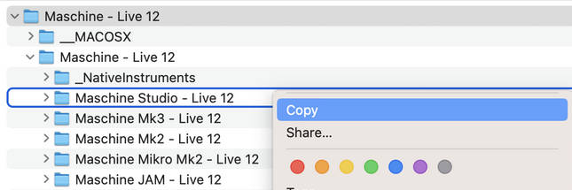 Installation der Maschine-Templates für Ableton Live – Native Instruments