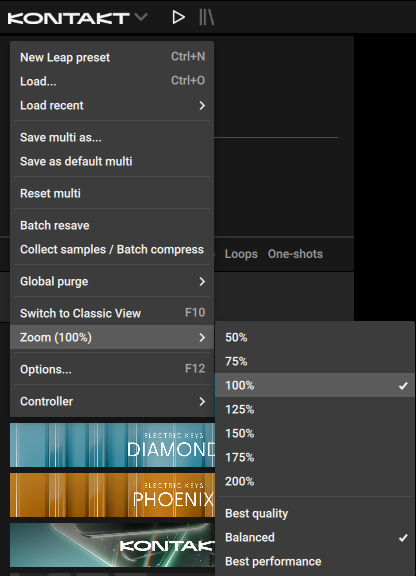 Kontakt 8.8 - User Interface Changes – Native Instruments