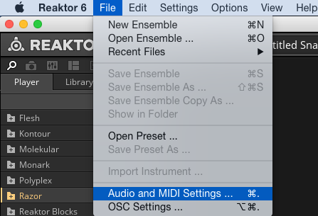 Setting Up the MASCHINE Sequencer Example Patch in REAKTOR 6 – Native Instruments