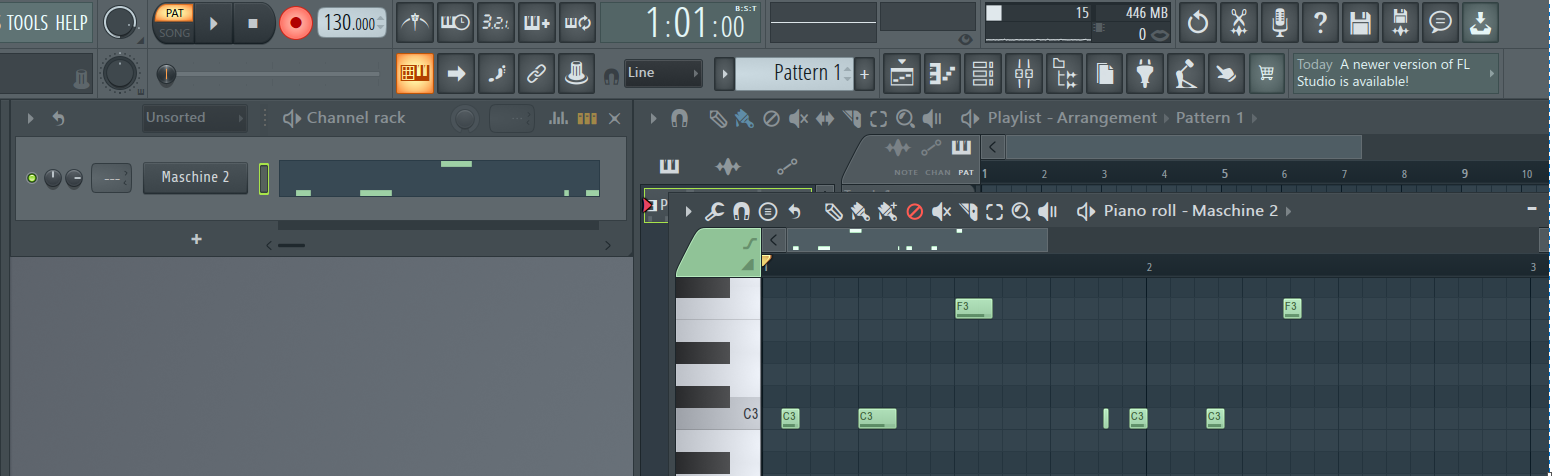 Recording MIDI Notes in FL Studio from Maschine – Native Instruments