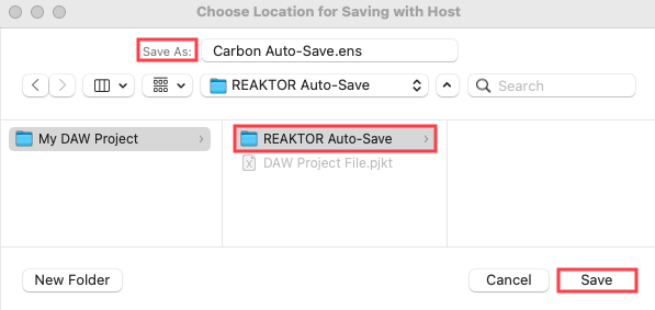 Wie funktioniert Reaktors Auto Save-Funktion in einer DAW? – Native ...