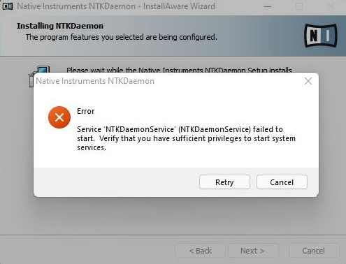 Native Access Freezes on “Installing Dependencies“ at Startup – Native Instruments