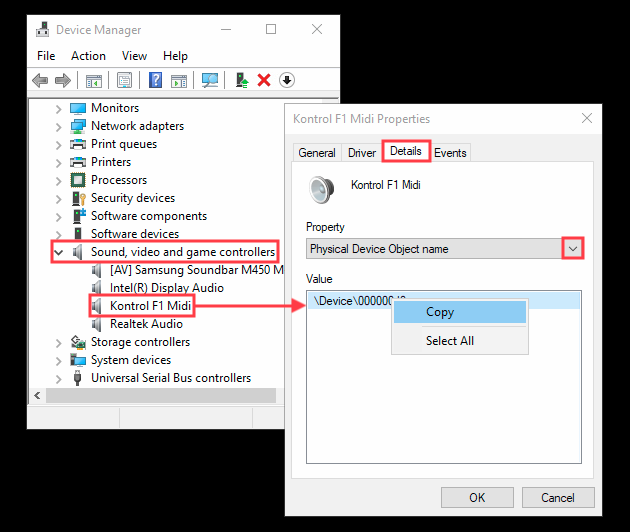 Audio and MIDI設定でMIDI Inputを有効にできない（Windows） – Native Instruments